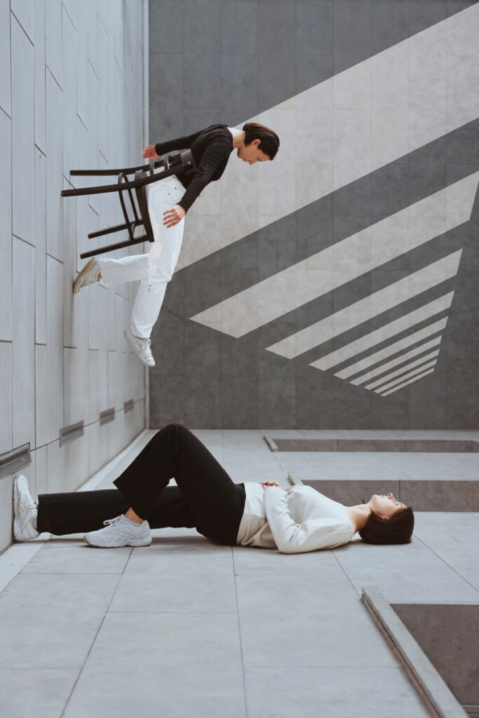 FuturX: Die Performance »Kippen« im HochX